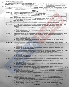 CSS Public Administration Paper 2024 - Legalversity